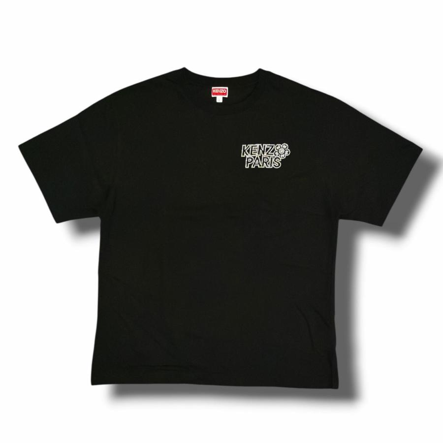 KENZO（ケンゾー） 24SS Black Letter Print Crewneck Loose Fit T-Shirt クルーネック ...