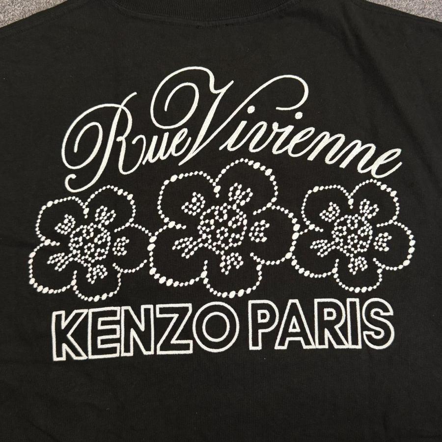 KENZO（ケンゾー） 24SS Black Letter Print Crewneck Loose Fit T-Shirt クルーネック ...
