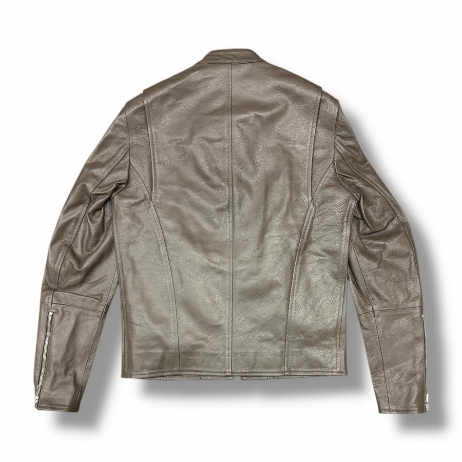 参考上代231000円 未使用 EMMETI KELSO SP CALF SKIN レザージャケット シングルライダース エンメティ 9312 ...