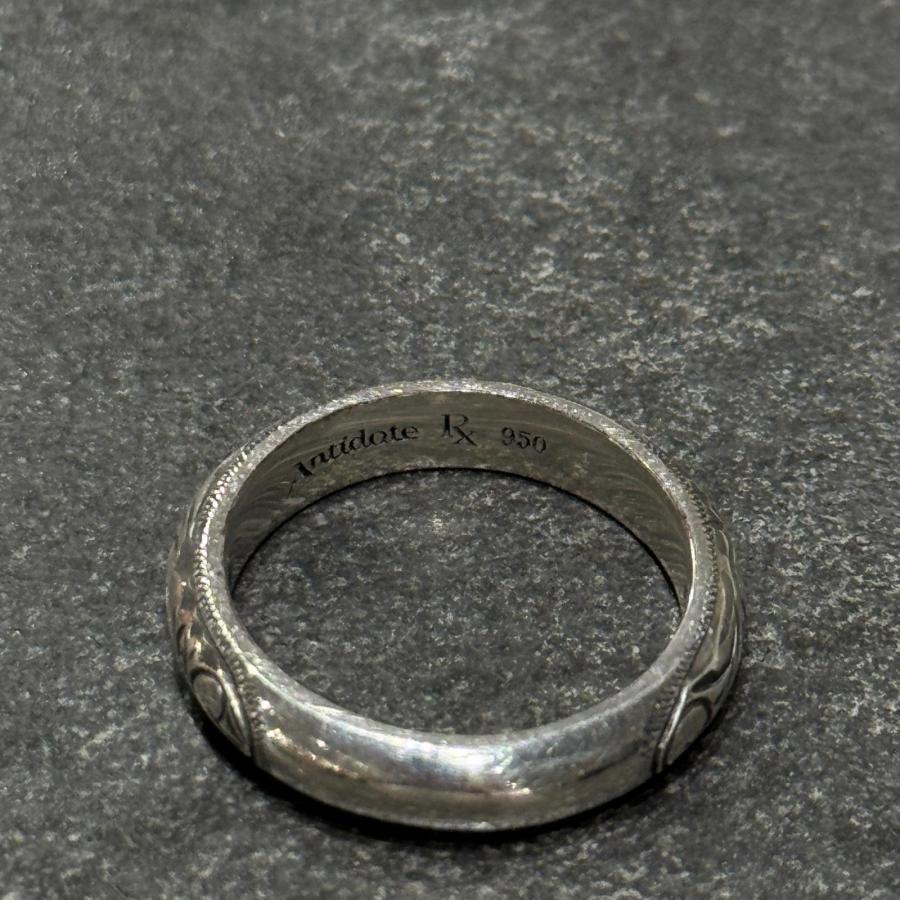 未使用品 ANTIDOTE BUYERS CLUB アンチドートバイヤーズクラブ Engraved Round Ring シルバー リング ...