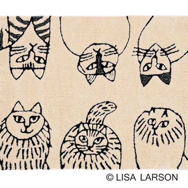 Lisa Larson リサ・ラーソン ラグマット スケッチねこたち 90×140cm【店頭受取も可 吹田】 : モットズット ヤフー店 - 通販 - Yahoo!ショッピング