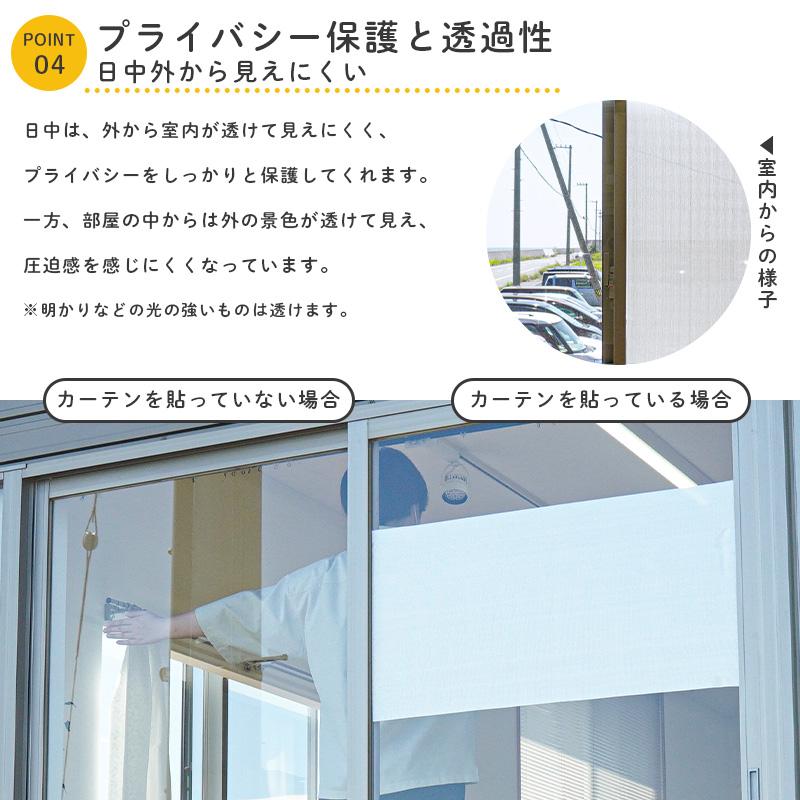 窓に貼るカーテン 幅46×丈90cm 遮熱 断熱 保温 日本製 UVカット 窓に貼るカーテン 幅46×丈90cm 遮熱 断熱 保温 日本製 UVカット