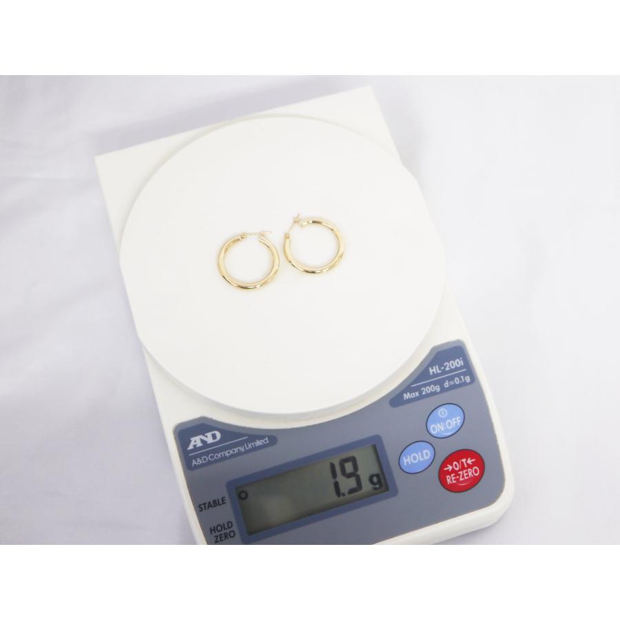 ピアス K18 フープ ゴールドピアス イエローゴールド 1.9g 750 YG アクセサリー : 242079 : 毛利質店 - 通販 - Yahoo!ショッピング