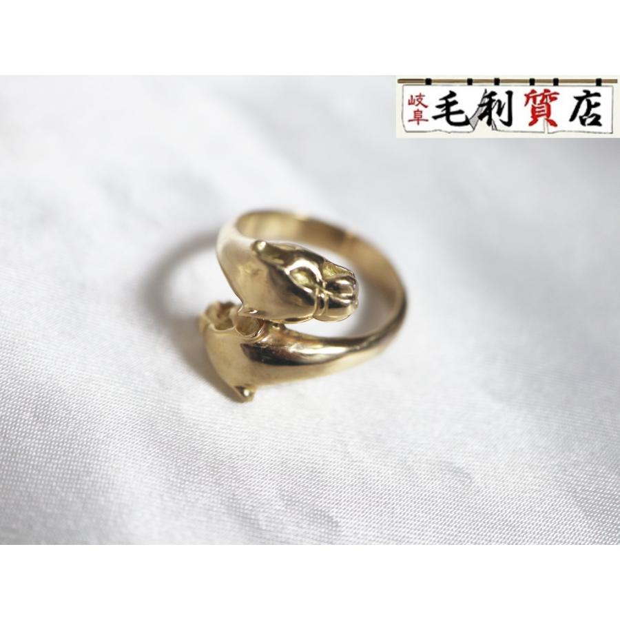 K18 リング 指輪 双頭パンサー 9.6g 18金 イエローゴールド 750 YG アクセサリー 【中古】 ジュエリー : 毛利質店 - 通販 - Yahoo!ショッピング