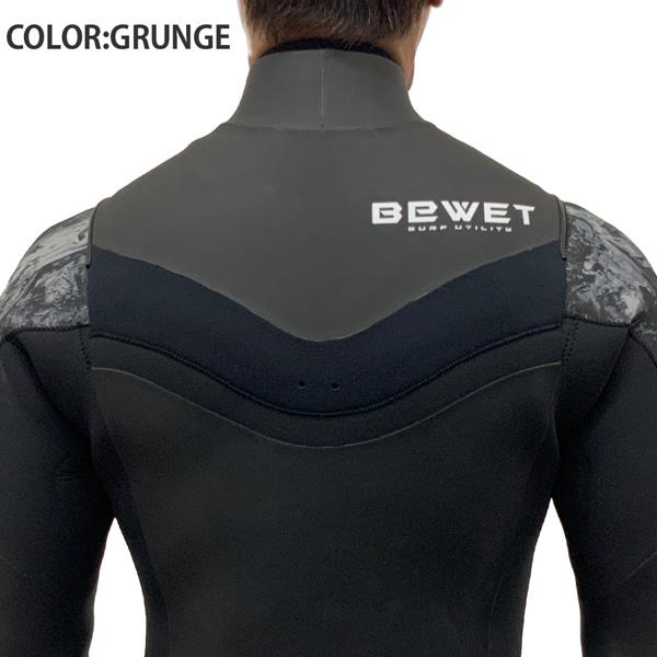 ウェットスーツ セミドライ 24-25 BEWET ビーウェットACROSS LTD 3/3mm J-FLAP XW 仕様 高機能起毛素材 HEATBREATH チェストジップ ...