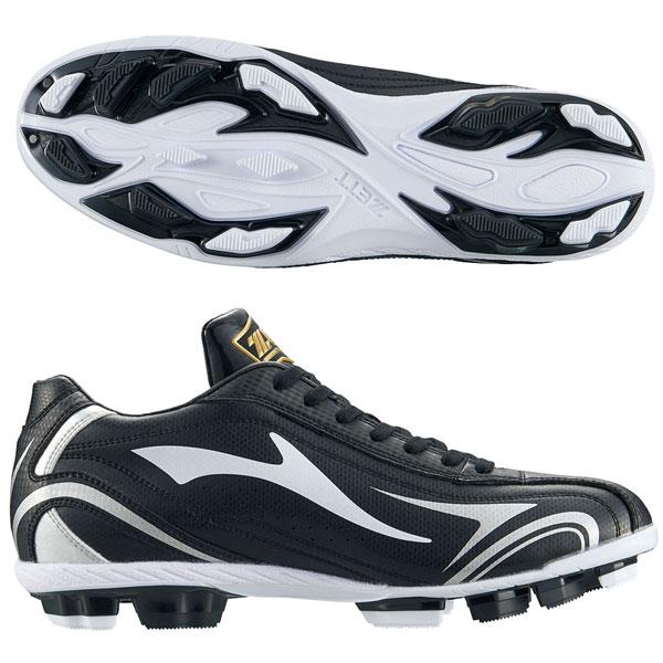野球 スパイク 樹脂 一般用 ジュニア用 ゼット ZETT ゼロワンステージ 紐 ウレタンポイントスパイク ブラック :bsr4297a-bk ...