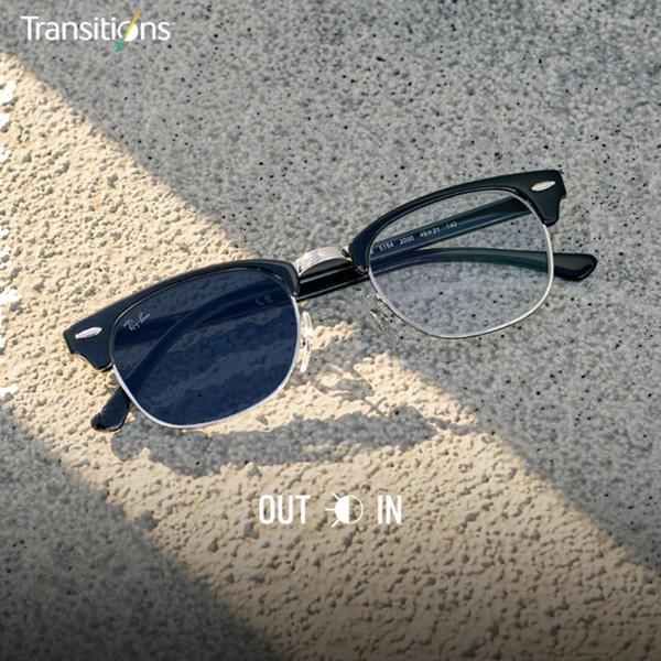 レイバン サングラス 調光レンズ RayBan EAGLE EYE BLACK ON TRASPARENT Bianco - UV410 TRANSITIONS 8 GREEN アジアン ...