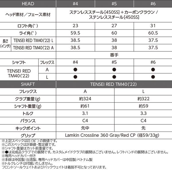TaylorMade テーラーメイド ステルス2 HD STEALTH2 Women's レスキュー シャフト：TENSEI RED TM40 ヘッドカバー付き : MOVE - 通販 ...
