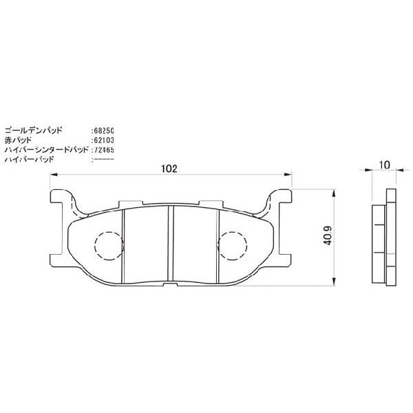 DAYTONA（バイク用品） デイトナ ハイパーパッド /78147 : porストア - 通販 - Yahoo!ショッピング