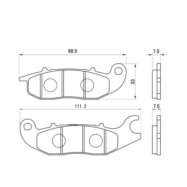 DAYTONA（デイトナ） 赤パッド /79855 : porストア - 通販 - Yahoo!ショッピング