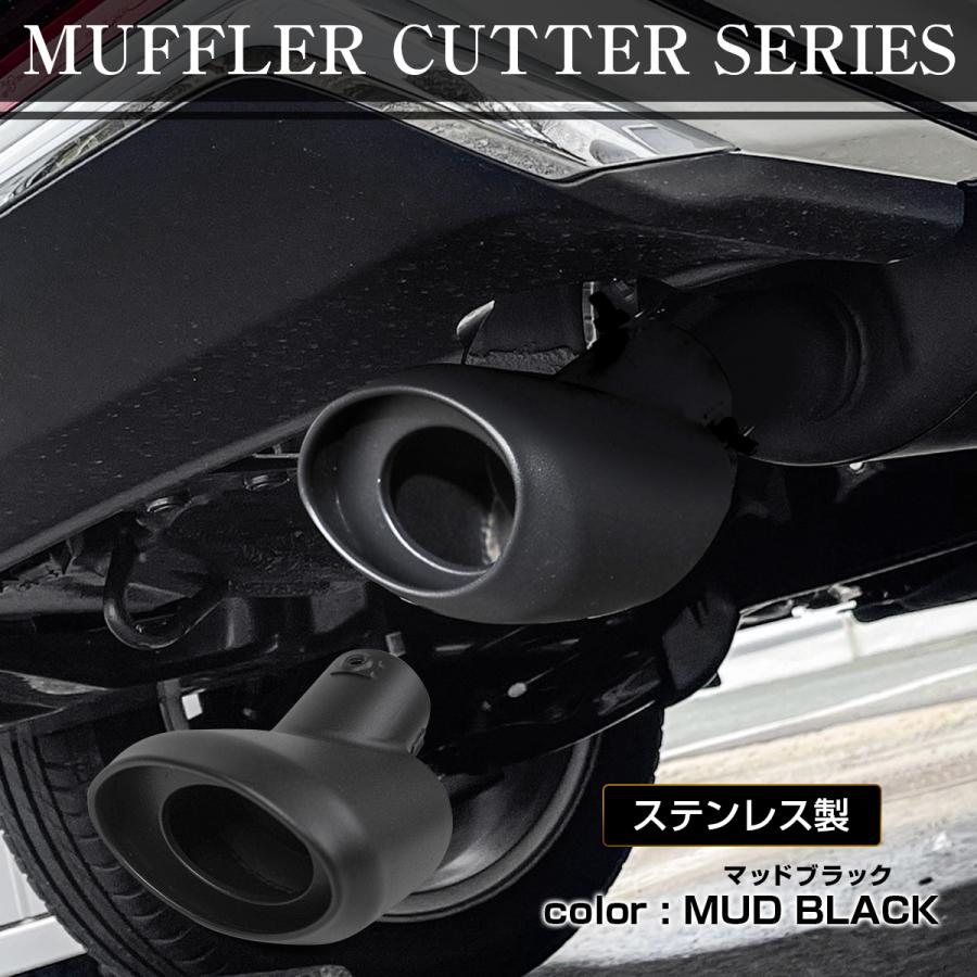 スペーシア カスタム ギア MK53S ベース MK33V マフラーカッター マッドブラック ステンレス製 シングル 下向き オーバル パーツ 外装 : NEXUS Japan ネクサス ...