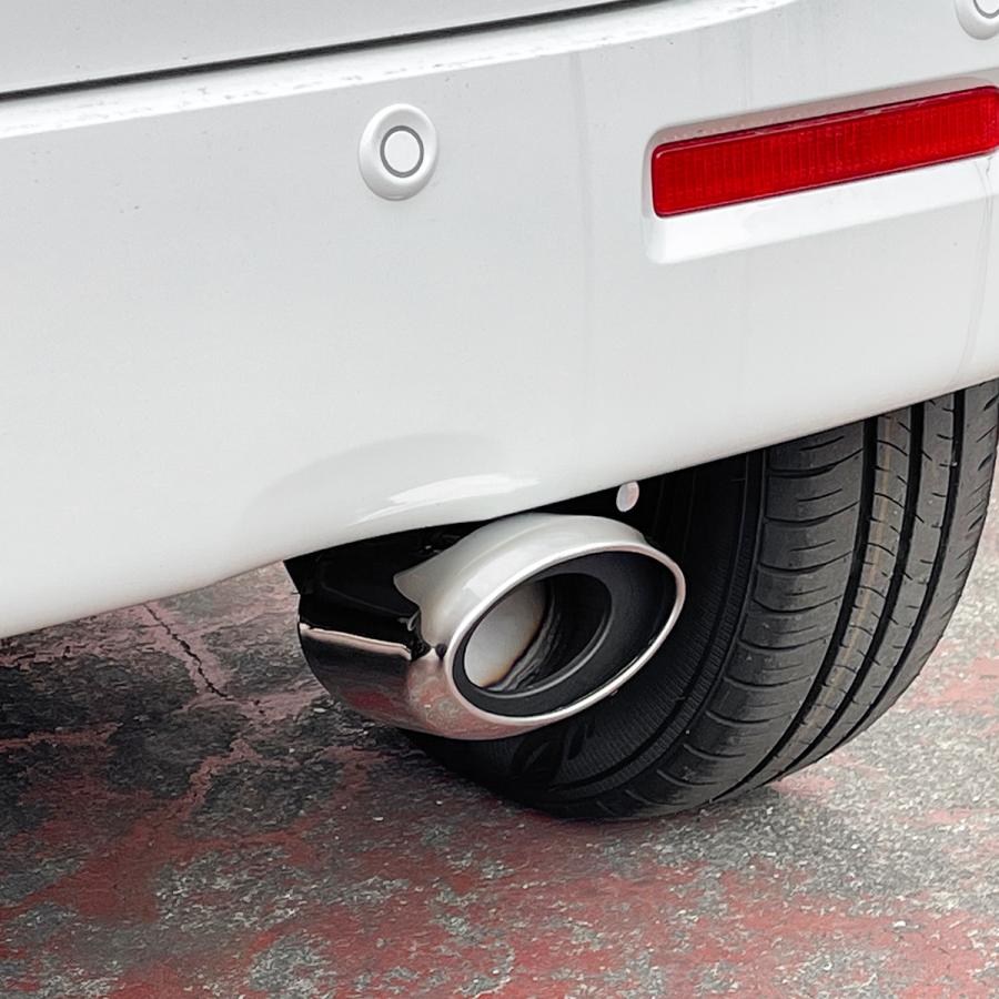 スペーシア カスタム ギア MK53S ベース MK33V マフラーカッター シルバー チタンブルー シングル オーバル パーツ アクセサリー メッキ : NEXUS Japan ネクサス ...