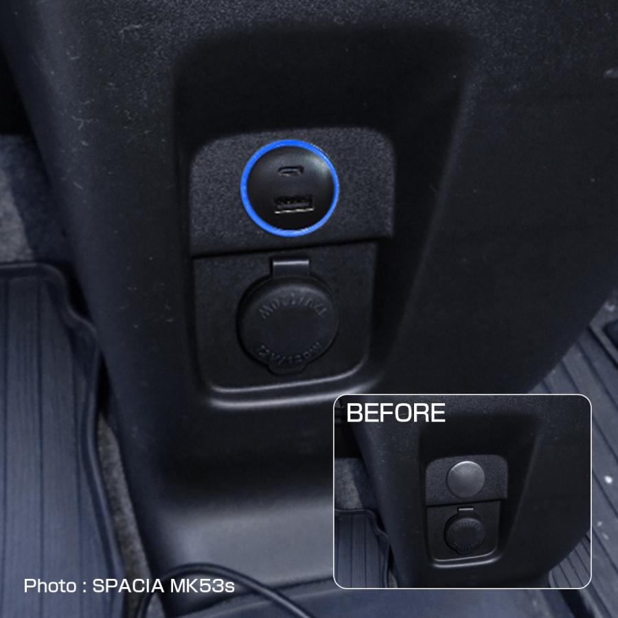 アルト ラパン LC HE33S USBソケット USBポート 増設 カーチャージャー PD QC3.0 急速充電 スイッチホール パネル カバー (SALE-01) : NEXUS ...