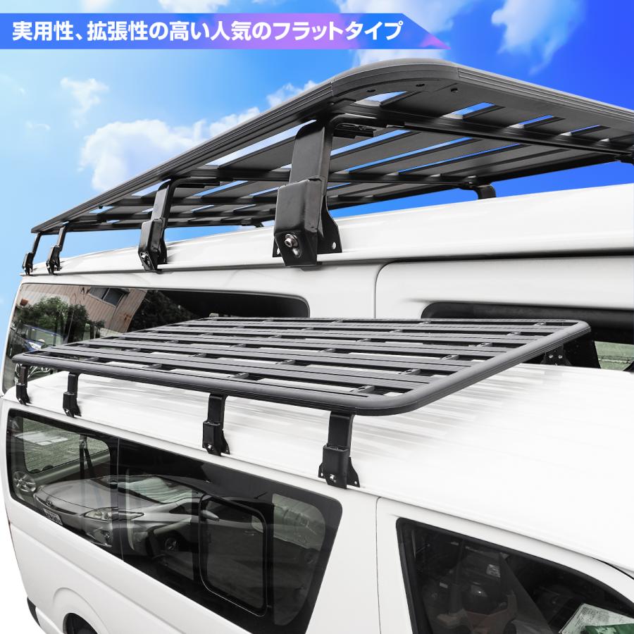 汎用 ルーフキャリア ルーフラック アルミ製 フラットタイプ 2750mm×1450mm おしゃれ カスタム パーツ 車中泊 外装 アクセサリー : NEXUS Japan ネクサスジャパン ...