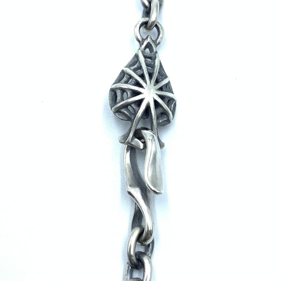Rat Race サンプル投稿 シルバー RatRace SPADE SW&HOOK NECK CHAIN スペード スパイダーウェブ スカル ...