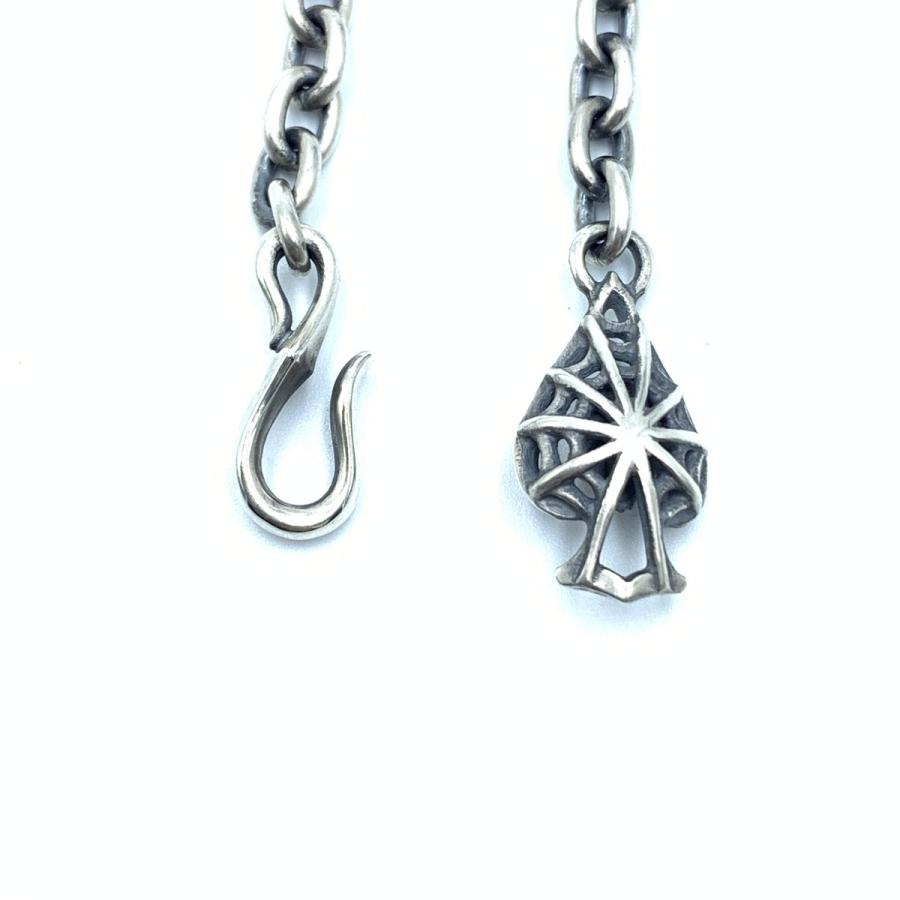 Rat Race サンプル投稿 シルバー RatRace SPADE SW&HOOK NECK CHAIN スペード スパイダーウェブ スカル ...