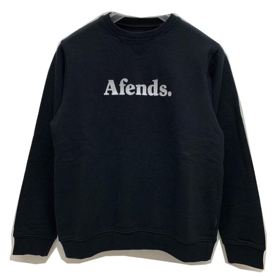 アフェンズ AFENDS クルースウェット DOT CREW SWEAT JM193521 ブラック 黒 BLACK : Mr-vibes ...