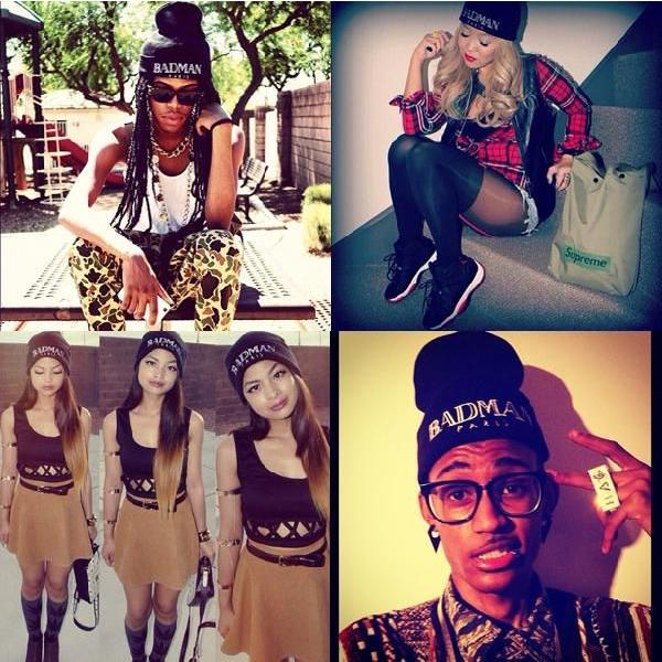 ZSアザス BADMAN PARIS BEANIE ビーニー KNIT CAP ニットキャップ / ブラック 黒 BLACK : Mr ...