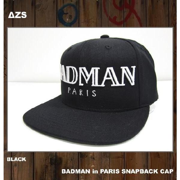 ZSアザス BADMAN in PARIS スナップバック SNAPBACK CAP AZS / ブラック 黒 BLACK : Mr ...