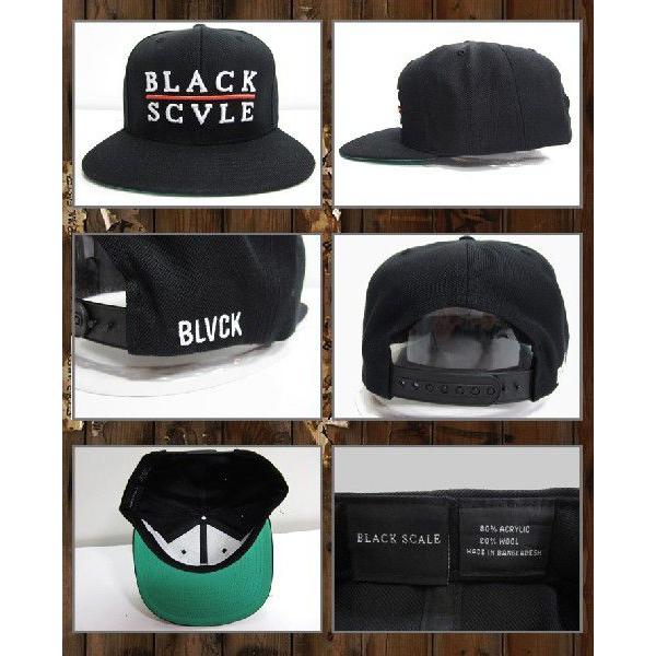 BLACK SCALE（ブラックスケール） RED LINE SNAPBACK CAP スナップバック SNAP BACK メンズ ...