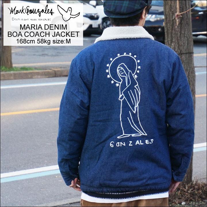 Mark Gonzales MARK GONZALES マークゴンザレス デニムコーチジャケット MARIA BOA DENIM COACH ...