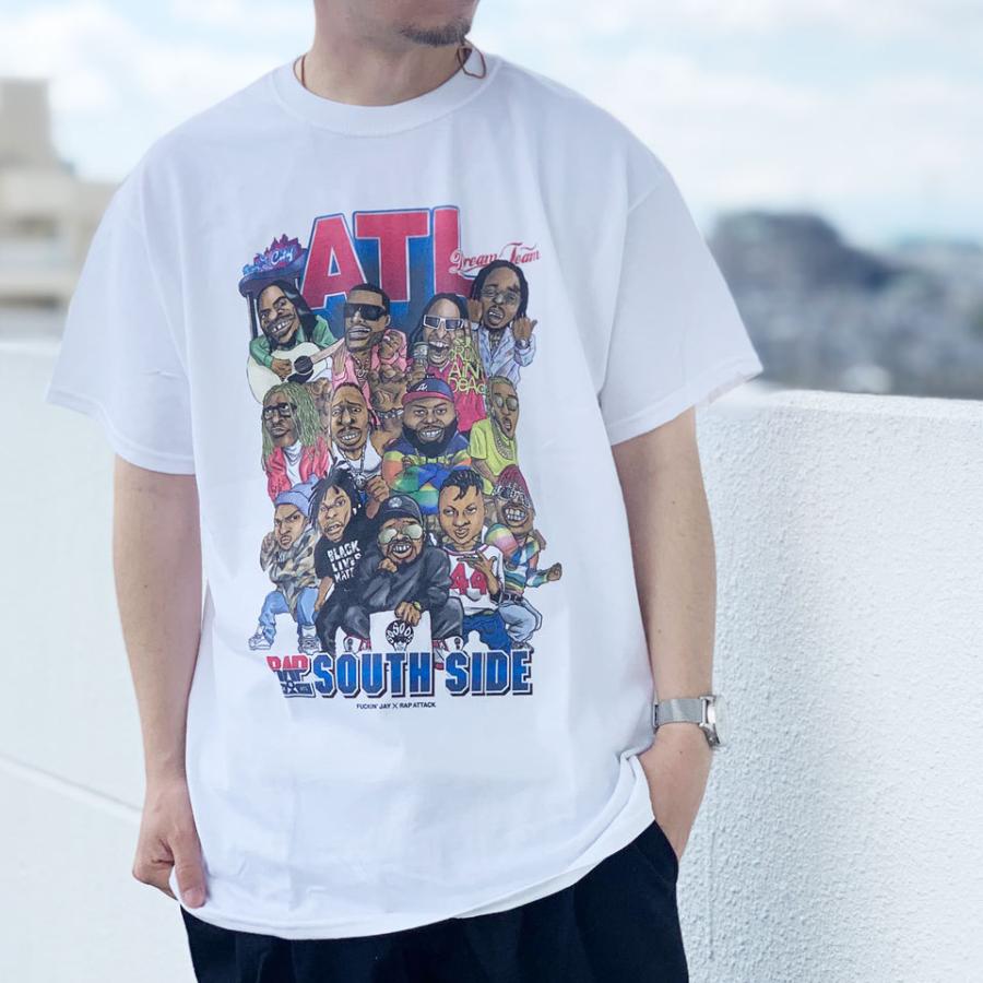 ラップアタック RAP ATTACK Tシャツ ATL S/S Tee アトランタ ラップTシャツ ヒップホップ HIPHOP ホワイト 白 WHITE : Mr-vibes - 通販 ...