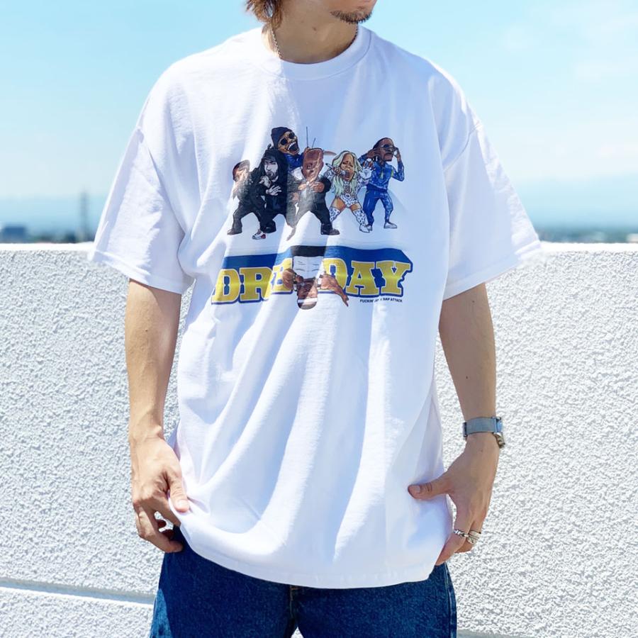 全2色 ラップアタック RAP ATTACK Tシャツ Fuckin' Jay × Rap Attack "Dre Day" Tee ラップT ...