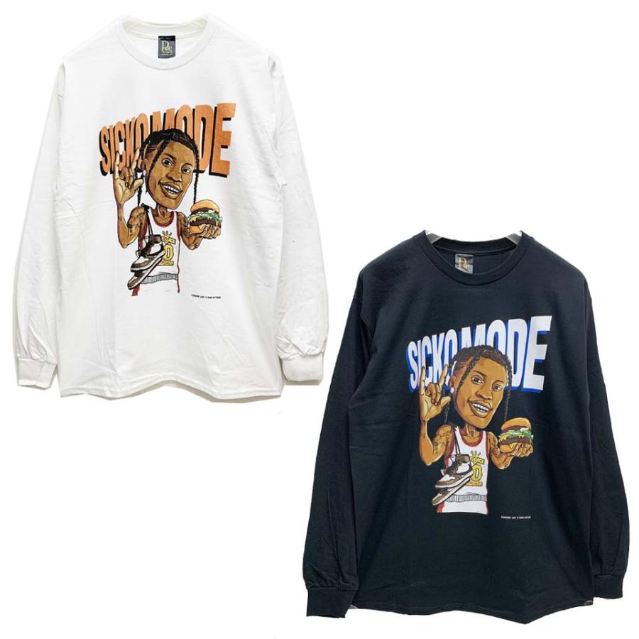 全2色 ラップアタック RAP ATTACK ロンT Tシャツ Fuckin' Jay × Rap Attack "Sicko Mode" L/S Tee ラップTシャツ TRAVIS ...