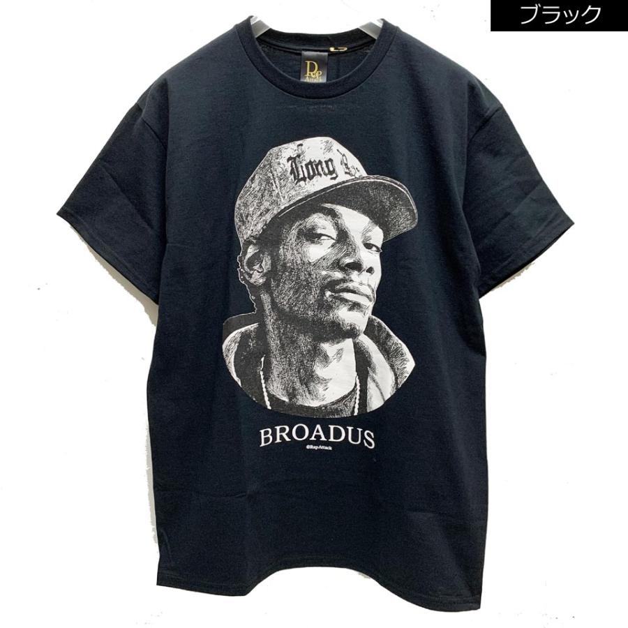 全2色 ラップアタック RAP ATTACK Tシャツ BROADUS S/S Tee SNOOP DOGG スヌープドッグ ホワイト 白 WHITE ブラック 黒 BLACK ラップTシャツ ...