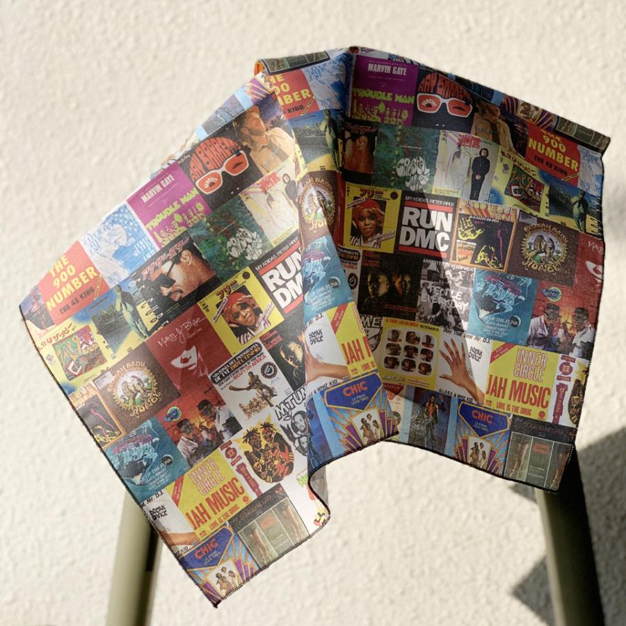 ラップアタック RAP ATTACK バンダナ "Classic 45 Records" BANDANA -Directed by DJ Koco- 総柄 マルチカラー MULTI DJココ ...