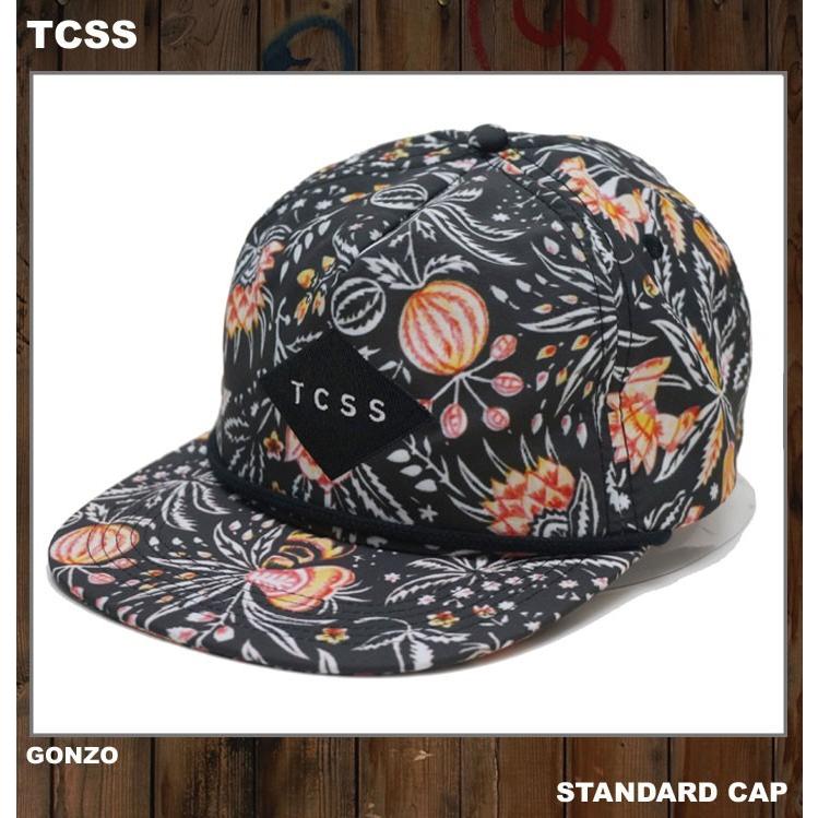 TCSS ティーシーエスエス キャップ STANDARD CAP GONZO 総柄 帽子 スナップバック ブラック 黒 BLACK 花柄 ...