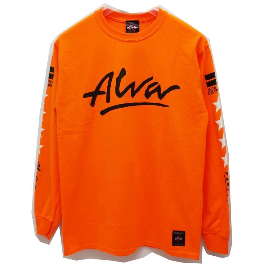 トニーアルバ TONY ALVA ロンT Tシャツ STAR LOGO L/S Tee アルバスケート SKATE オレンジ ORANGE ...
