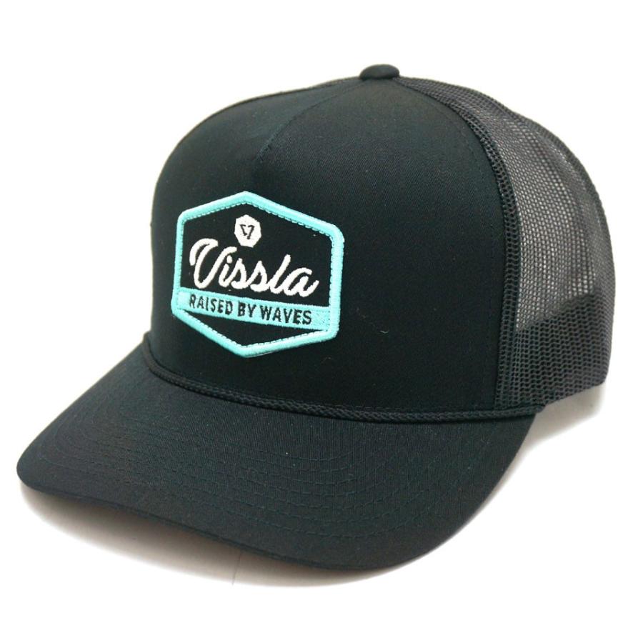 ヴィスラ VISSLA ビスラ メッシュキャップ UNITED TRUCKER CAP ブラック 黒 BLACK 帽子 トラッカーキャップ ...
