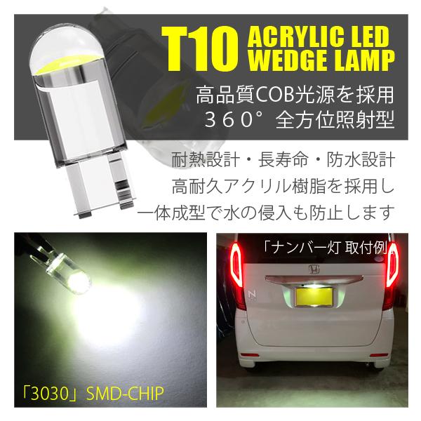 N-BOX JF1 JF2 T10 LED ポジションランプ ナンバー灯 ホワイト ブルー アクリル 耐熱 防水 純正交換 ウェッジバルブ 2個 : ヴォーグ - 通販 - Yahoo!ショッピング
