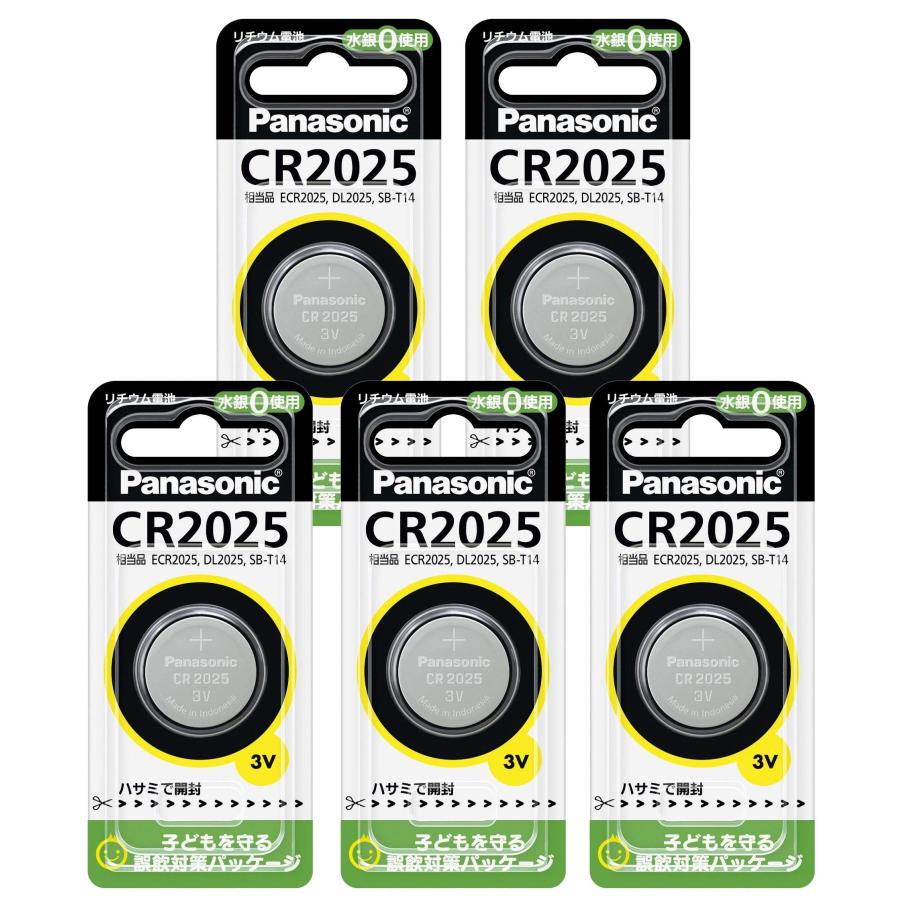 パナソニック リチウムコイン電池 5個セット CR2025-5p : MRHストア - 通販 - Yahoo!ショッピング