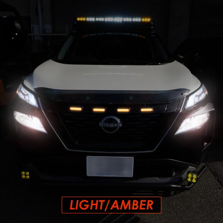 エクストレイル T33 フロントグリルカバー アッパーカバー パーツ LED グリルマーカー LEDボンネットマーカー : fgcbn033-bk : かりゆし730 - 通販 - Yahoo ...