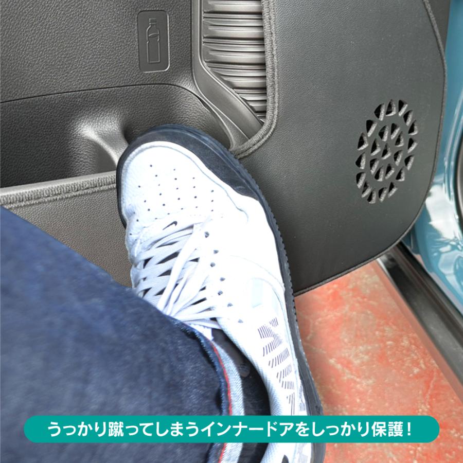 ハスラーMR52/MR92 ドアキックガード 2P セカンドドア用 傷 汚れ防止 車内 インナードアカバー ブラック : かりゆし730 - 通販 - Yahoo!ショッピング