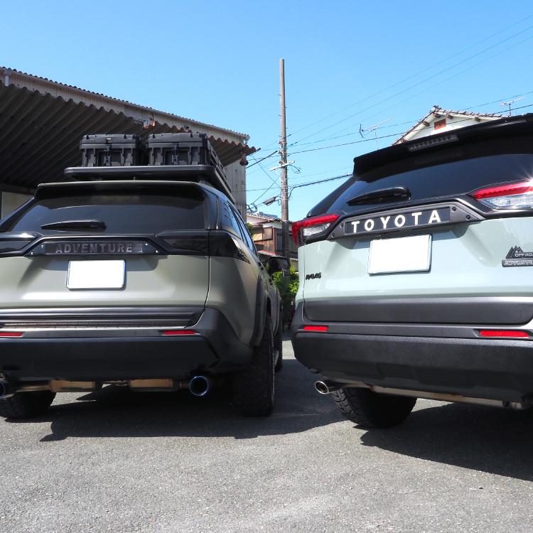 RAV4 50系 リアゲート チッピングブラック ADVENTURE ブラック カバー マークレスカバー ロゴ エンブレム リア パーツ : かりゆし730 - 通販 - Yahoo!ショッピング