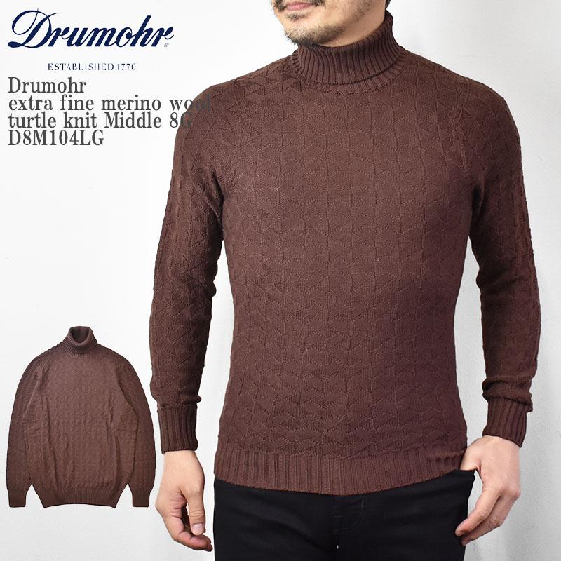 Drumohr ドルモア エクストラファインメリノウール ミドルゲージ タートルネックニット D8M104LG : Mr.Mojo - 通販 - Yahoo!ショッピング