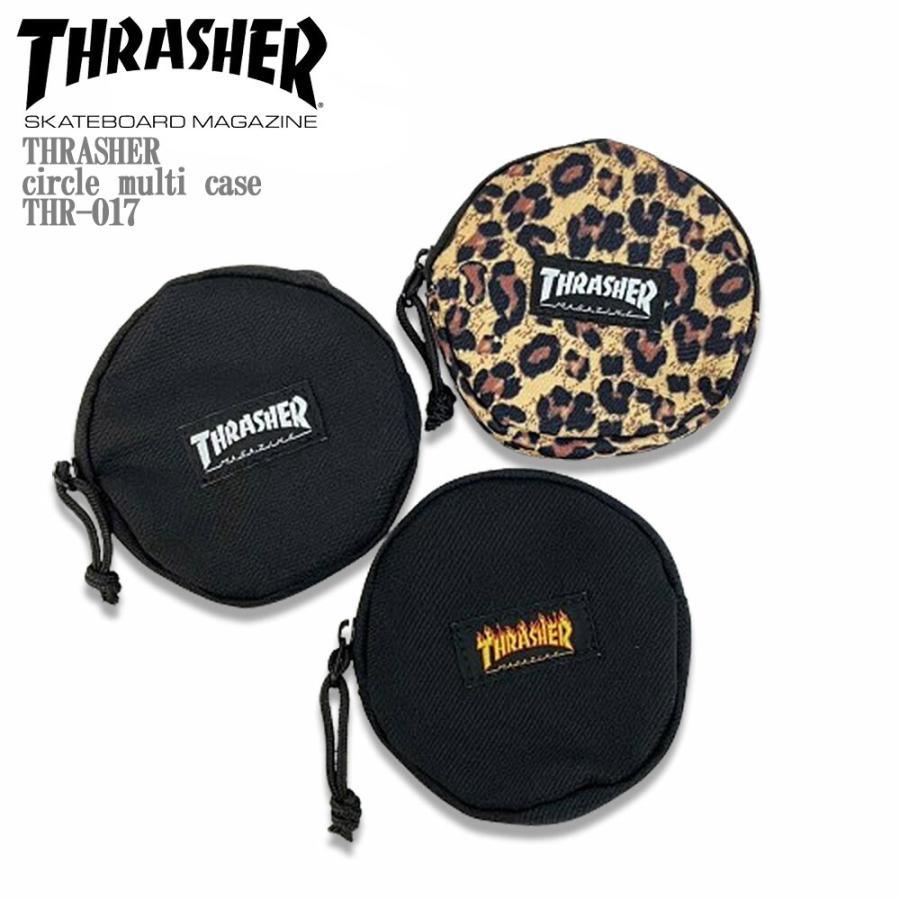 THRASHER スラッシャー circle multi case THR-017 サークル マルチ ケース コインケース ロゴ カラビナ ...