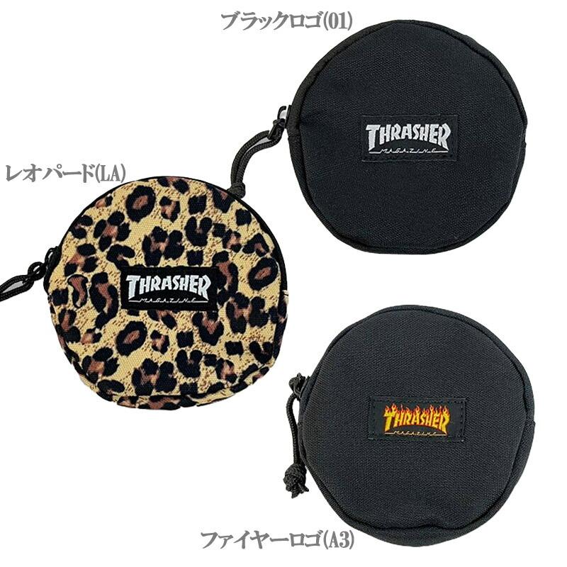THRASHER スラッシャー circle multi case THR-017 サークル マルチ ケース コインケース ロゴ カラビナ ...