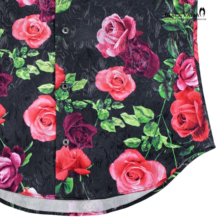 BLACK VARIA（ブラックバリア） サテンシャツ ドレスシャツ スキッパー