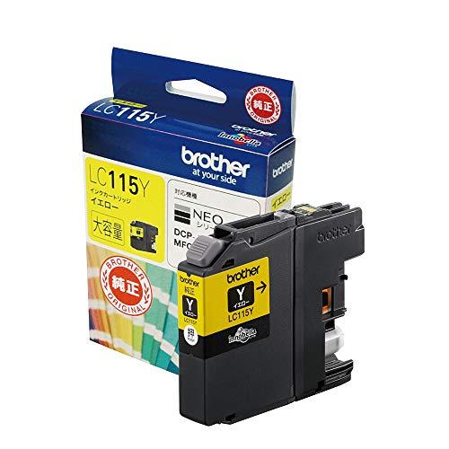 ブラザー工業 brother純正インクカートリッジイエロー大容量 LC115Y 対応型番:MFC-J6975CDW、MFC-J6973CDW、MFC-J6770CDW、MFC-J6573CDW ...