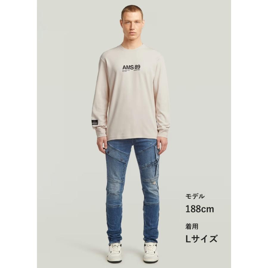 G-STAR RAW G-STAR ジースター ロンT 長袖 プリント AMS89 (D26867-D976) メンズファッション ブランド ...