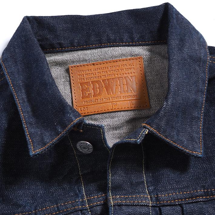 EDWIN エドウィン 505J Gジャン デニムジャケット 50s セルビッジ 日本製 (E55550-100) メンズファッション ブランド : M’S SANSHIN エムズサンシン ...