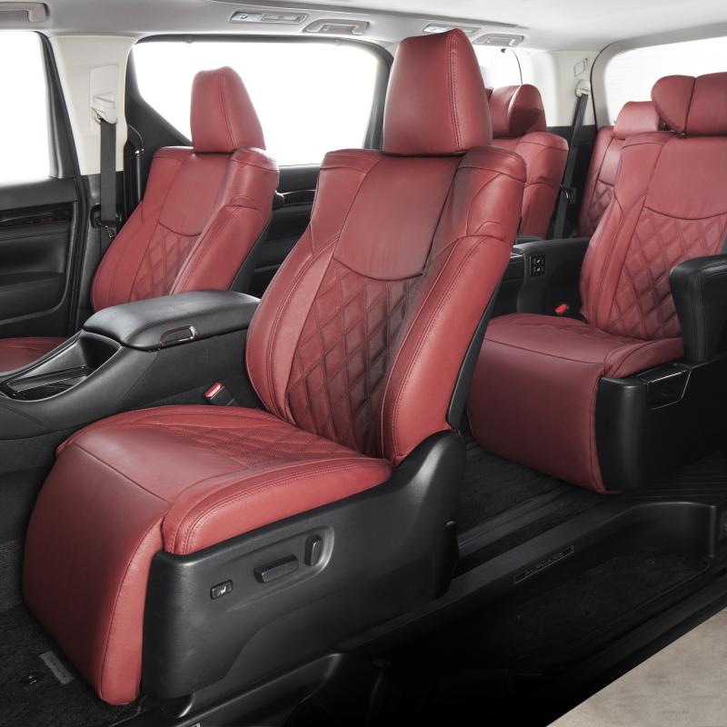 ライズハイブリッド[A202A][R3/11-]品番D7013・エグゼクティブシートカバー ・センターレザー・センターライン・1列目本革 ...