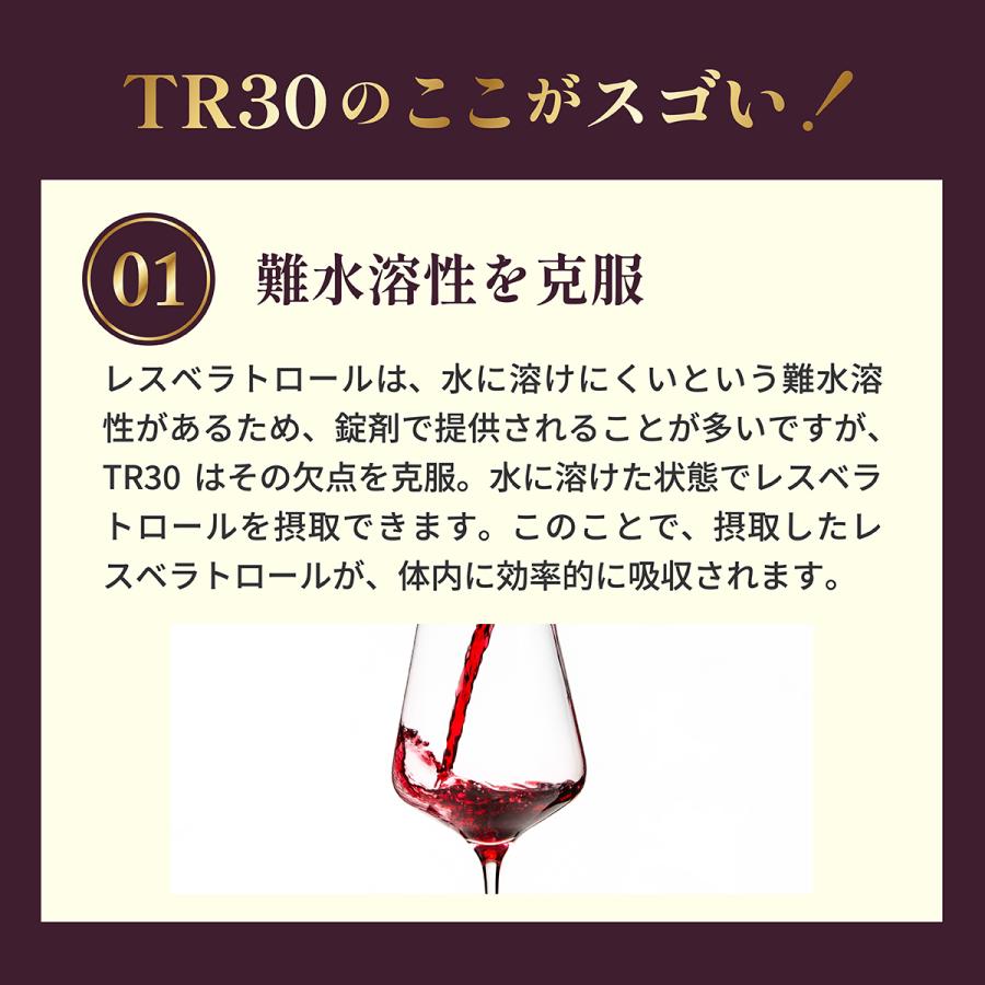 トランス型レスベラトロール ドリンク TR30 [100ml×6本セット] 美容 トランス トランス型 レスベラトロール 1本につき30mg配合 ブドウ由来 宮下酒造 岡山 : 宮下酒造 ...