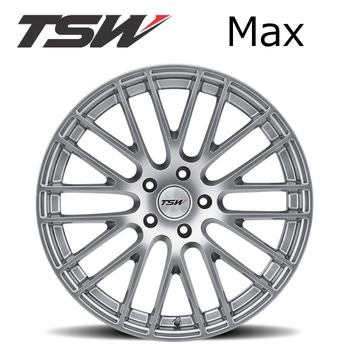 TSW Max (マックス) 19インチ 9.5 120 5H +35 ハイパーシルバー 1本 :101-tsw-max-s-42:ミヤデラ ...