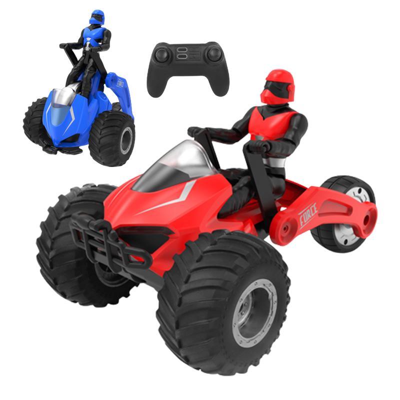 ラジコンカー 子供 壊れにくい 安い オフロード 充電式 バイク おもちゃ 操作簡単 屋外 ライト付き 360度回転 2way 多機能 バイク お歳暮 クリスマス プレゼント ...