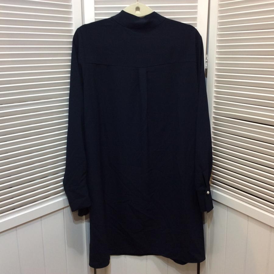 ZARA BASIC ザラ ベーシック レディース 長袖ワンピース M ネイビー : m4243-2 : エムズガーデンマーケット ヤフー店 - 通販 - Yahoo!ショッピング